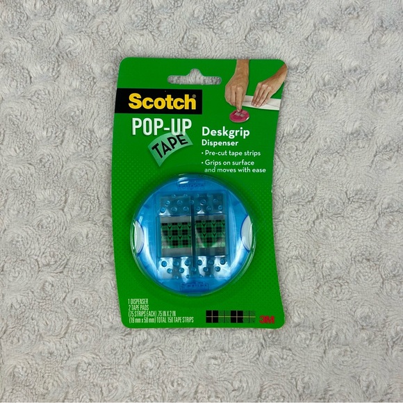 Scotch | Office | Scotch Pop Up Tape Deskgrip Dispenser Blue 5 Strips ...